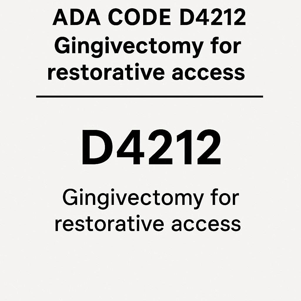D9630 Dental Code Explanation
