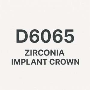 ada code for zirconia implant crown
